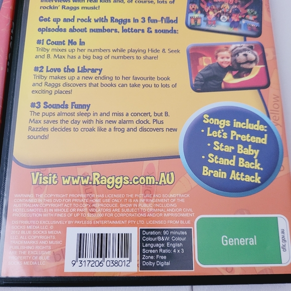 Raggs | Media | 4 X Raggs Dvds Laugh Explore Play Learn Austrlian Kids ...